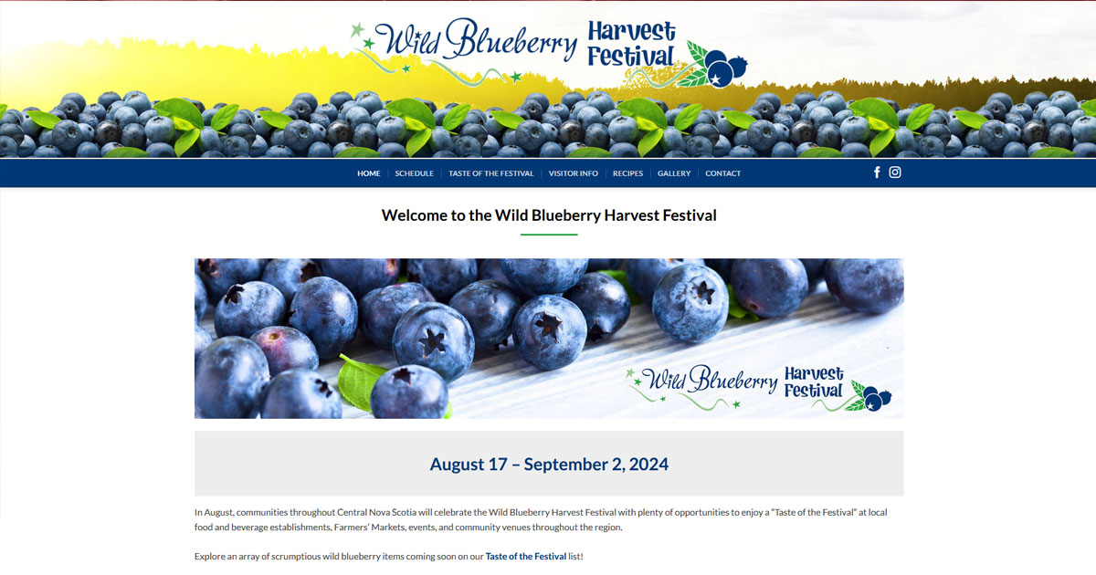 Wild Blueberry Harvest Festival